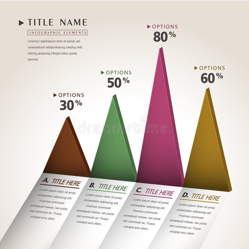Abstract 3d Pyramid Infographics Stock Vector - Illustration of modern ...