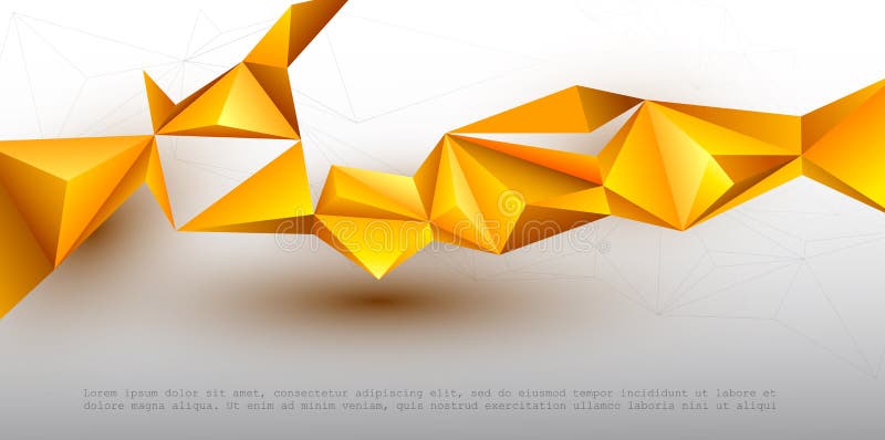 Vector Abstract 3D Geometric, Polygon Background Design. Multicolor ...