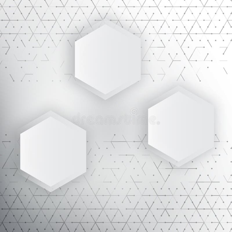 Vector Abstract 3d Hexagonal Stock Vector - Illustration of ...