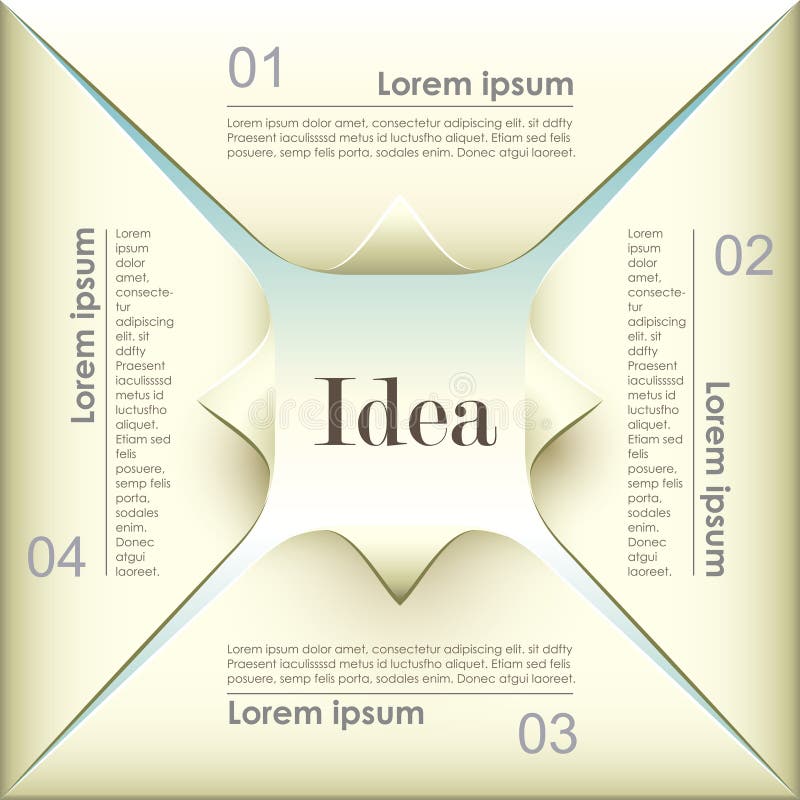 Vector Abstract 3d Origami Paper Infographics Stock Vector ...