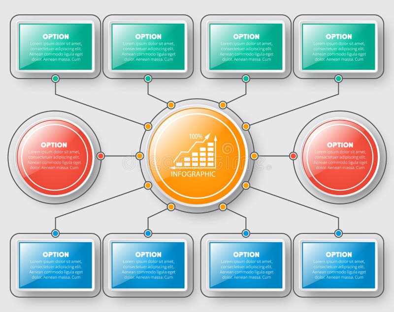 Abstract 3D Paper Infographics Stock Vector - Illustration of ...