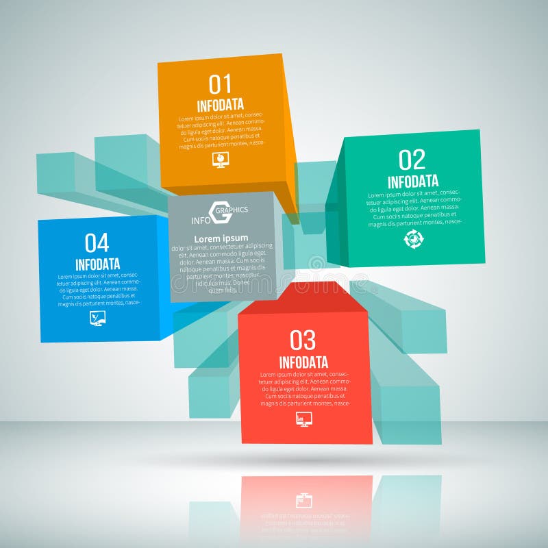 Abstract 3D Paper Infographics. Business Template .Vector Illustration ...