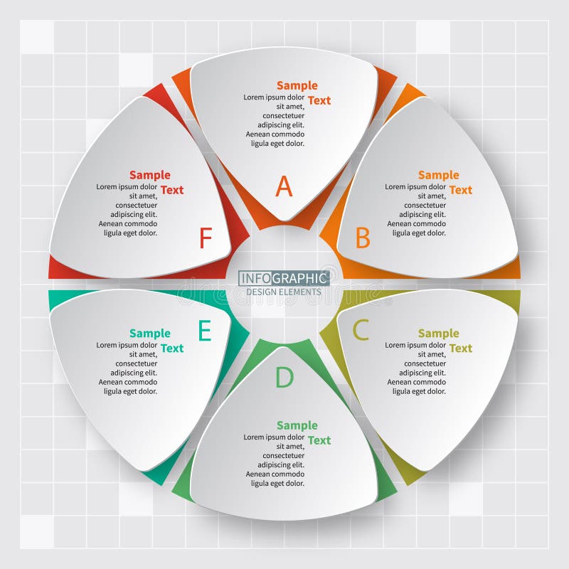 Abstract 3D Paper Infographics Stock Vector - Illustration of ...