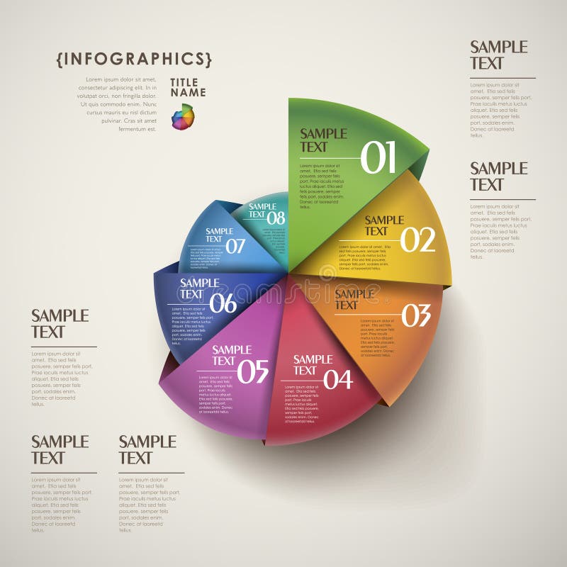 Vector Abstract 3d Paper Infographics Stock Vector - Illustration of ...