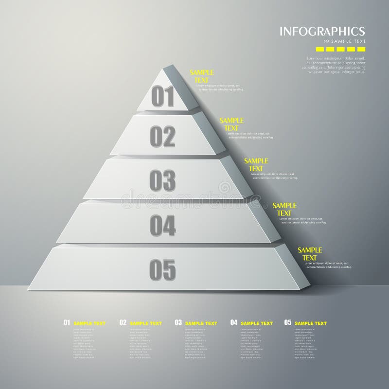 Vector Abstract 3d Pyramid Type Infographics Stock Vector ...