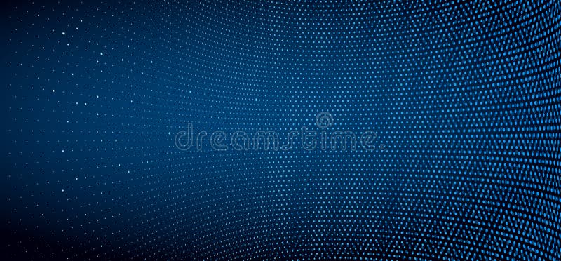 Vector Abstract Dark Blue Dotted Background with Dimensional ...