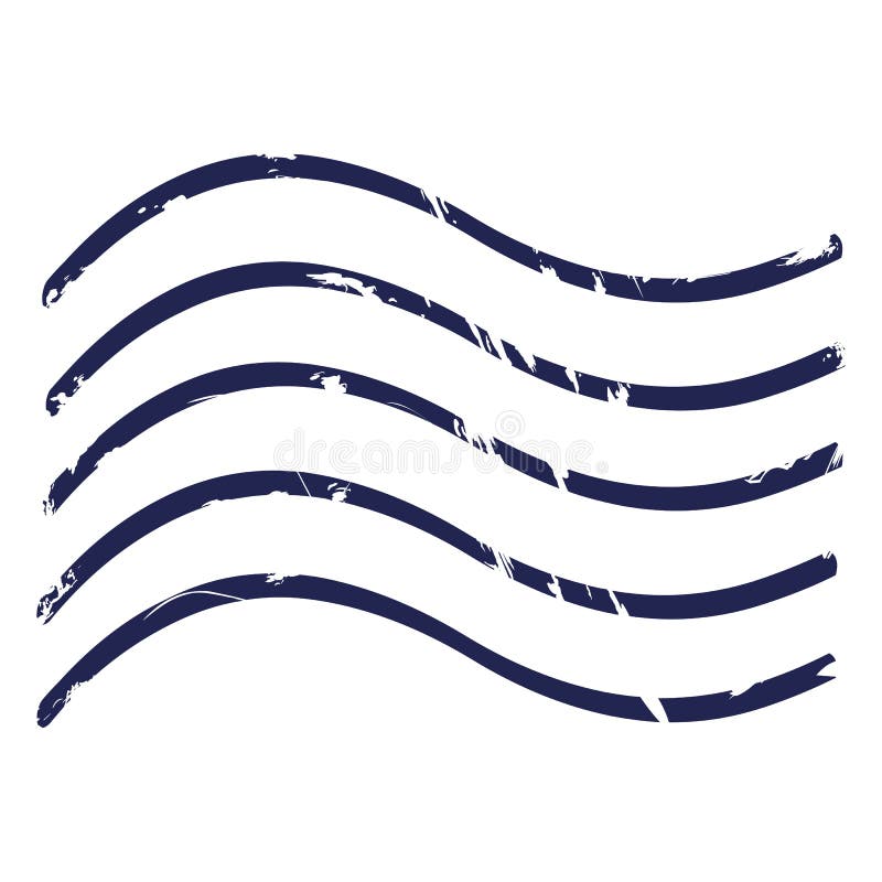 Vector Abstract Dark Blue Postal Stamp Stock Vector - Illustration of ...