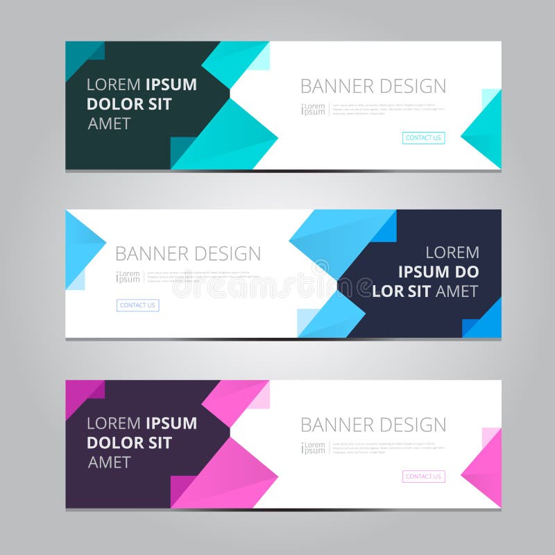 Vector Abstract Design Banner Template. Stock Vector - Illustration of ...