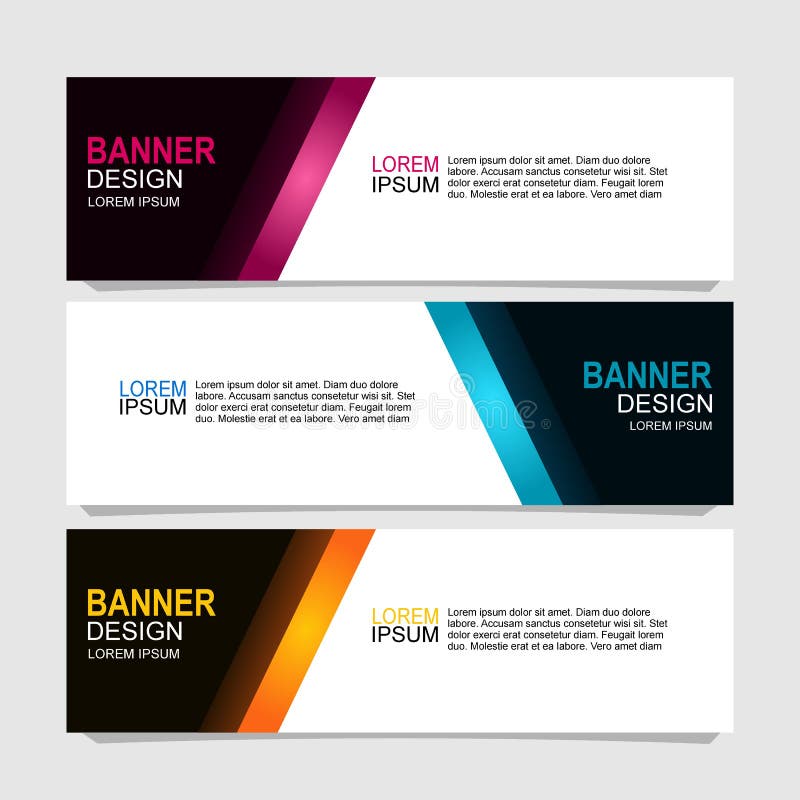 Vector Abstract Design Banner Web Template Stock Vector - Illustration ... Vector Abstract Design Banner Web Template Stock Vector - Illustration ...