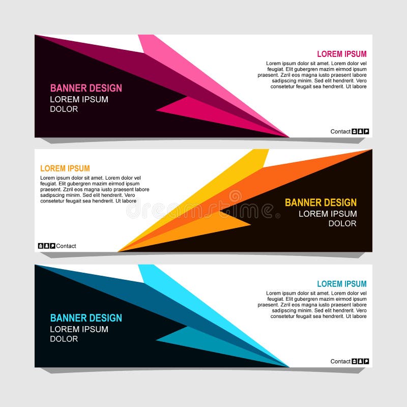 Vector Abstract Design Banner Web Template Stock Vector - Illustration ... Vector Abstract Design Banner Web Template Stock Vector - Illustration ...