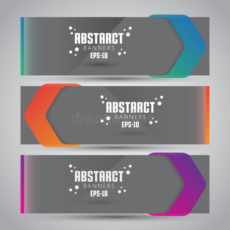 Vector Abstract Design Banner Web Template - EPS 10 Stock Vector ...