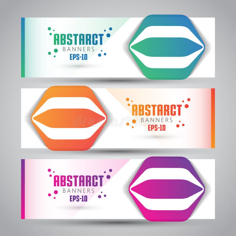 Vector Abstract Design Banner Web Template - EPS 10 Stock Vector ...