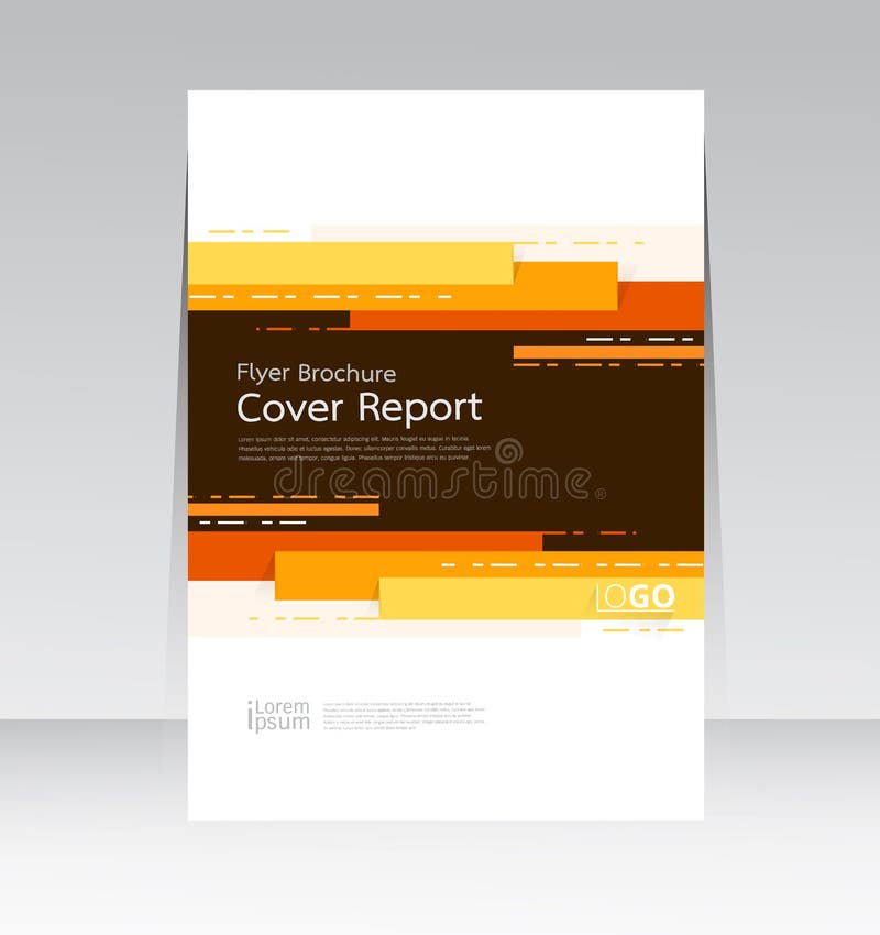 Vector Abstract Design Cover Report Layout Template. Stock Vector ...