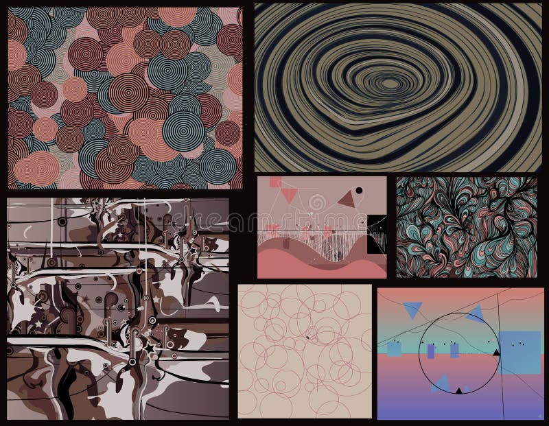 Abstract design grooves stock vector. Illustration of fabric - 154333623