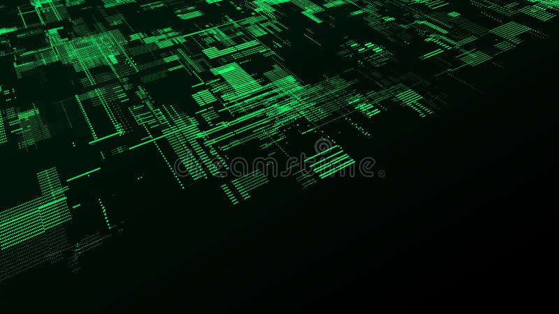 Vector Abstract Digital Cyberspace with Moving Particles. Cyber ...