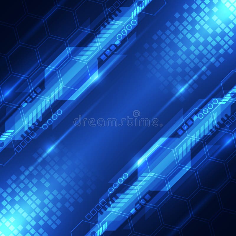 Vector Abstract Digital Future Technology Concept, Background Stock ...