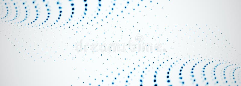 Vector Abstract Digital Technology Blue Particle Dots on White ...