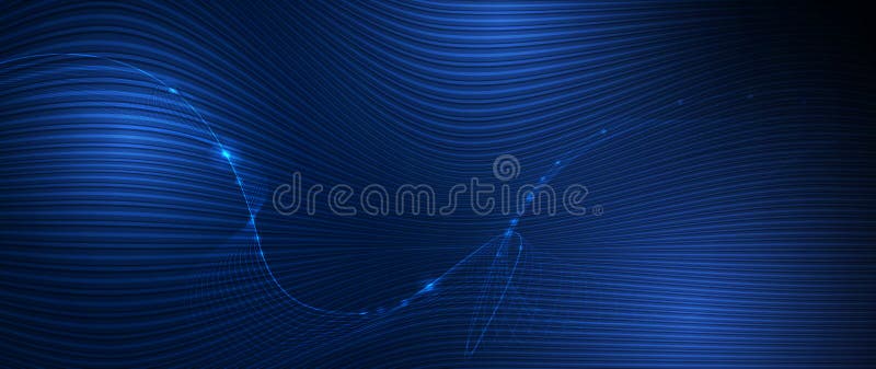 Vector Abstract Digital Technology with Dot Particle, Dynamic Pattern ...