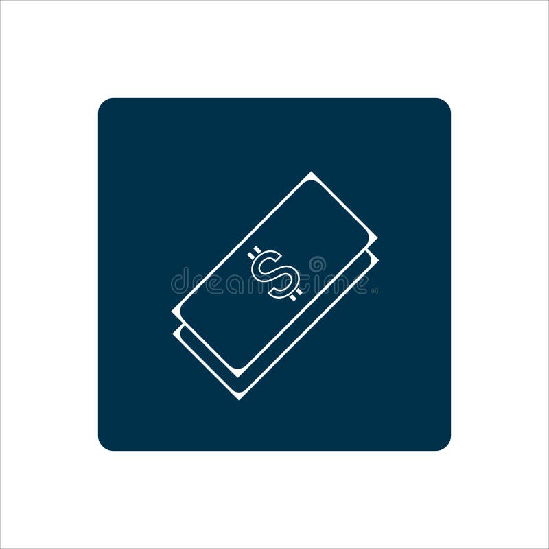 Abstract dollar bill icon stock illustration. Illustration of collage ...