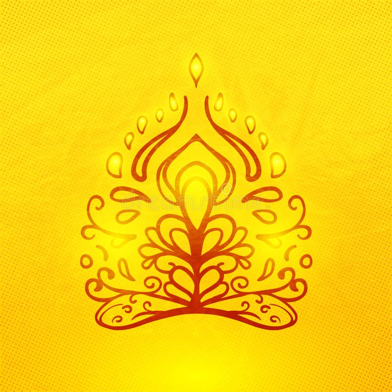 Lord Ganesha stock illustration. Illustration of flower - 15923511