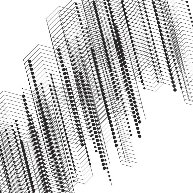 Vector Abstract Dotted Lines. Design Background. Stock Photo - Image of ...