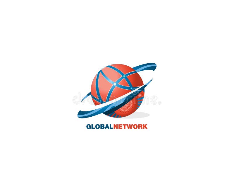 Vector Abstract Earth Globe Logo Design. Abstract Globe Logo Template ...