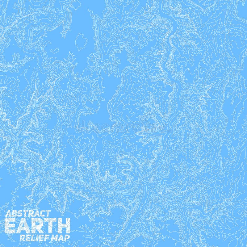 Vector Abstract Earth Relief Map. Stock Vector - Illustration of ...