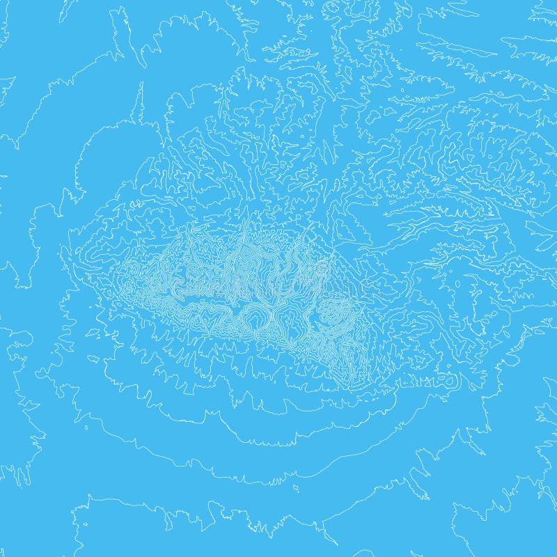 Vector Abstract Earth Relief Map. Generated Conceptual Elevation Map ...