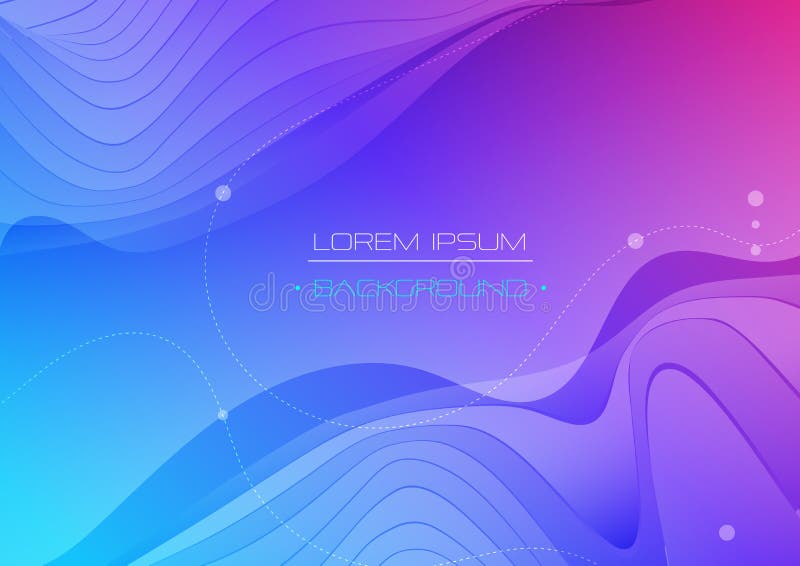 Vector Abstract Element of Geometric Shape, Wave Line Pattern, Dynamic ...