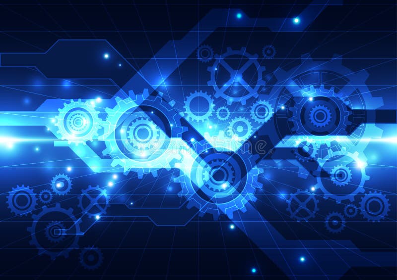 Abstract Engineering Future Technology Background Stock Vector ...