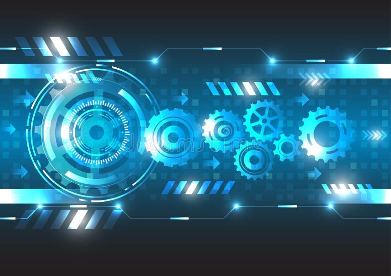 Vector Abstract Engineering Future Technology Stock Vector ...