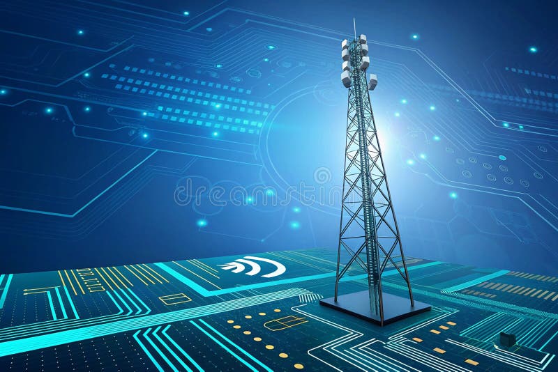 Vector Abstract Engineering Future Technology, Electric Telecom ...