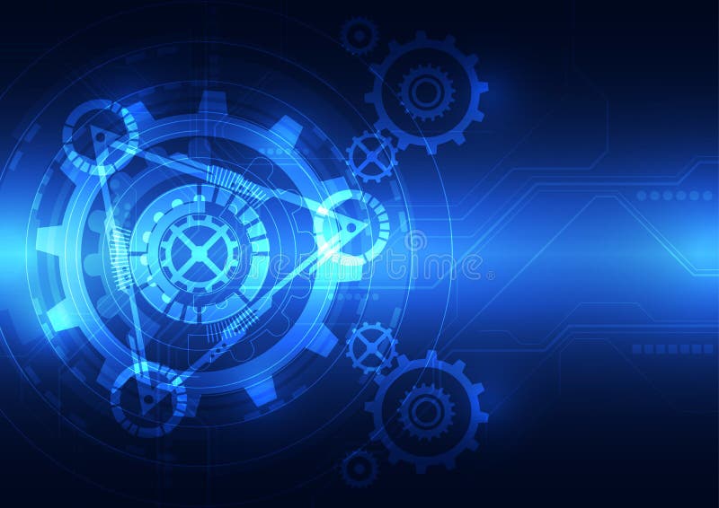 Vector Abstract Engineering Future Technology, Illustration Background ...