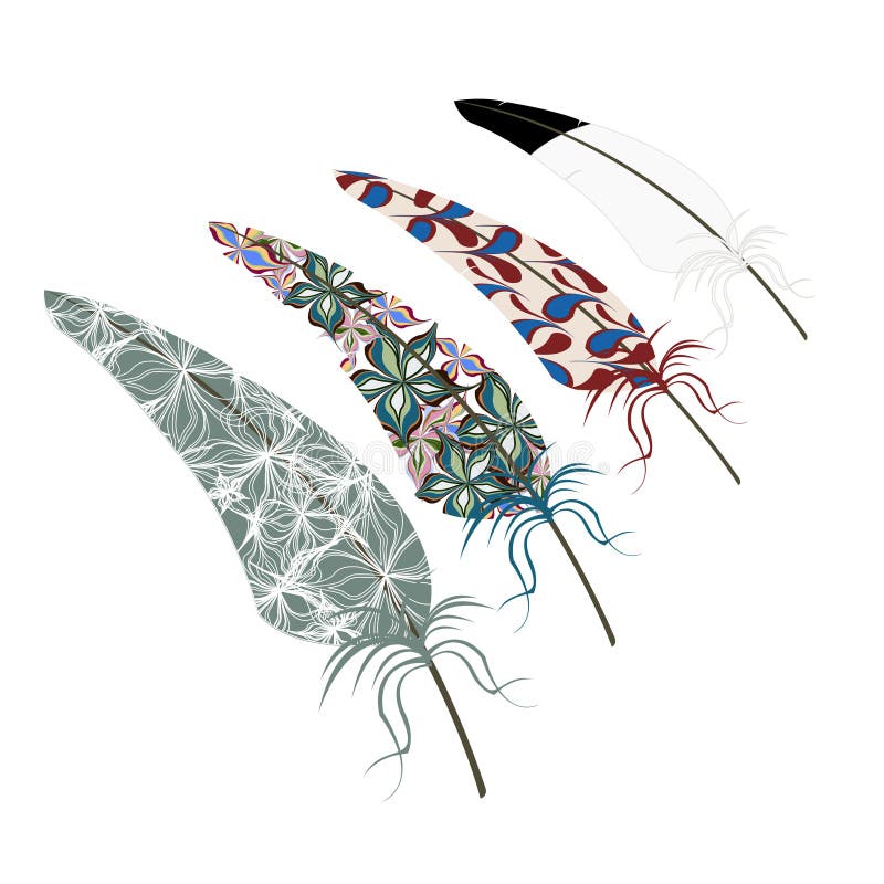 Vector Abstract Feather Texture Design Stock Vector - Illustration of ...