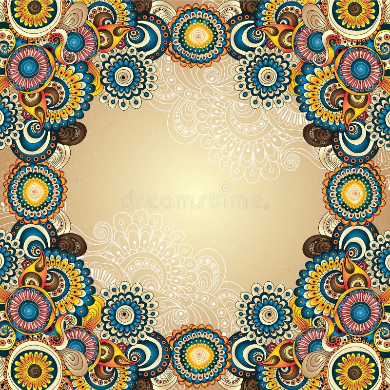Vector Abstract Floral Decorative Background. Stock Vector ...