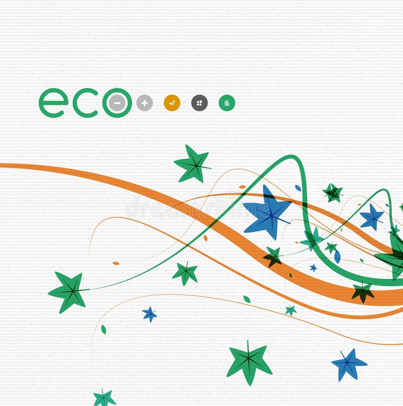 Vector Abstract Floral Waves with Leaves, Nature Backgrounds Stock ...