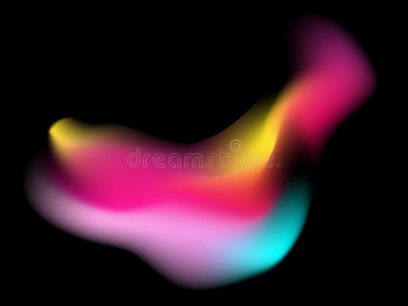 Vector Abstract Fluid 3d Splash Blur. Color Gradient Backgound L Stock ...