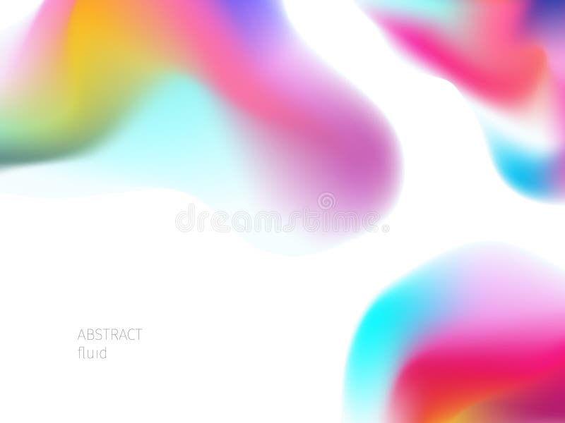 Vector Abstract Fluid 3d Splash Blur. Color Gradient Backgound L Stock ...