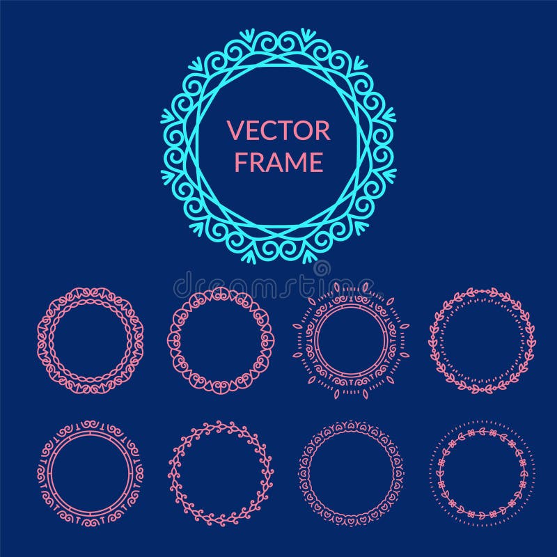Vector Abstract Frame Design Templates Stock Vector - Illustration of ...