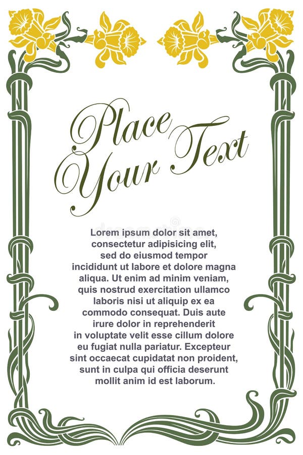 Vector Abstract Framework from the Bound Flowers Stock Vector ...