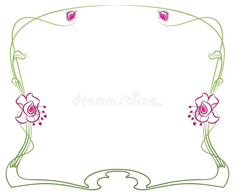 Vector Abstract Framework from the Bound Flowers and Plants Stock ...