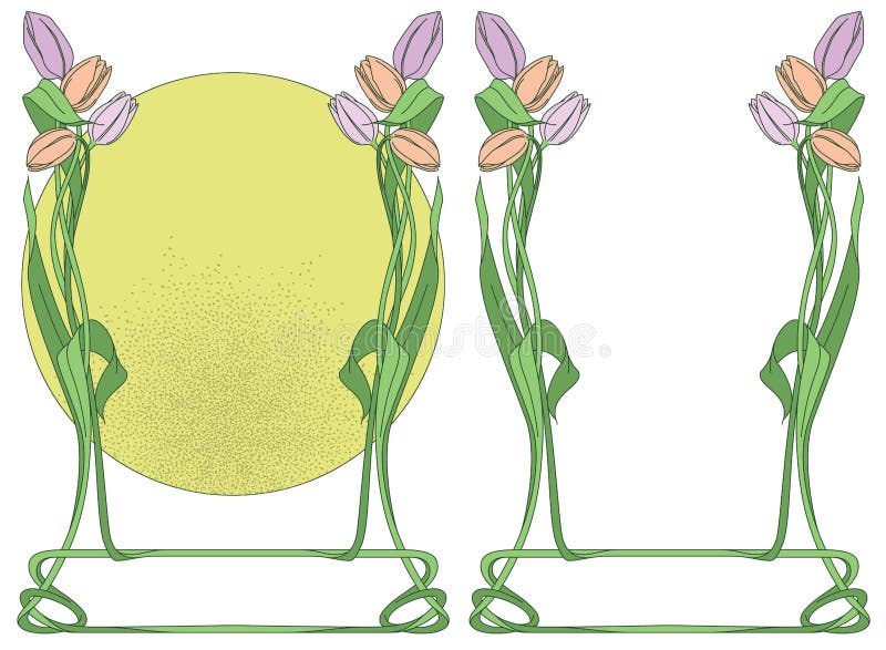 Vector Abstract Framework from the Bound Flowers and Plants Stock ...