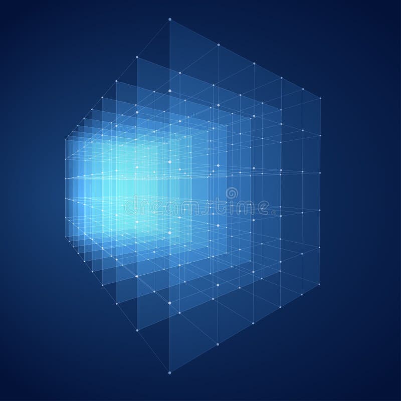 Vector Abstract Futuristic Background Stock Vector - Illustration of ...