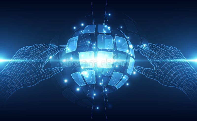 Global system stock illustration. Illustration of orbit - 16320069