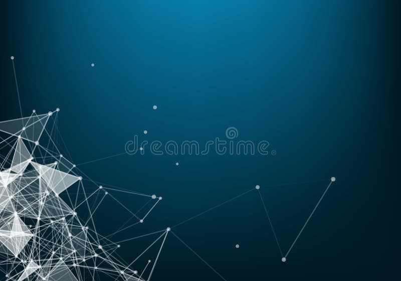 Vector Abstract Futuristic Digital Landscape with Particles Dots and ...