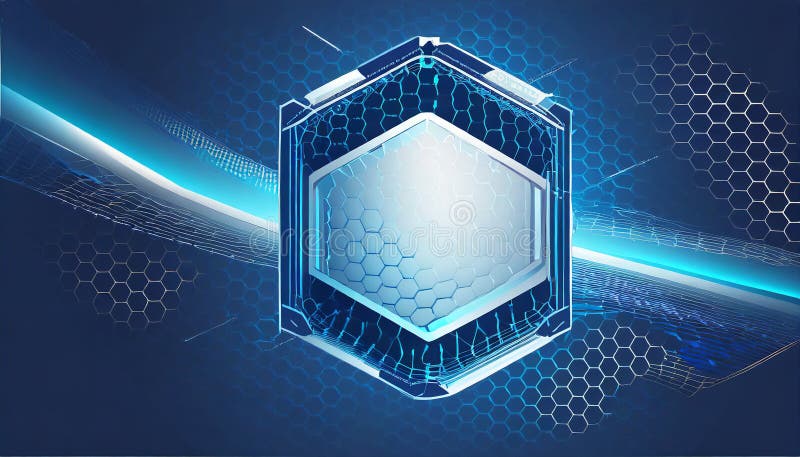 Vector Abstract Futuristic High Digital Technology Blue Color ...