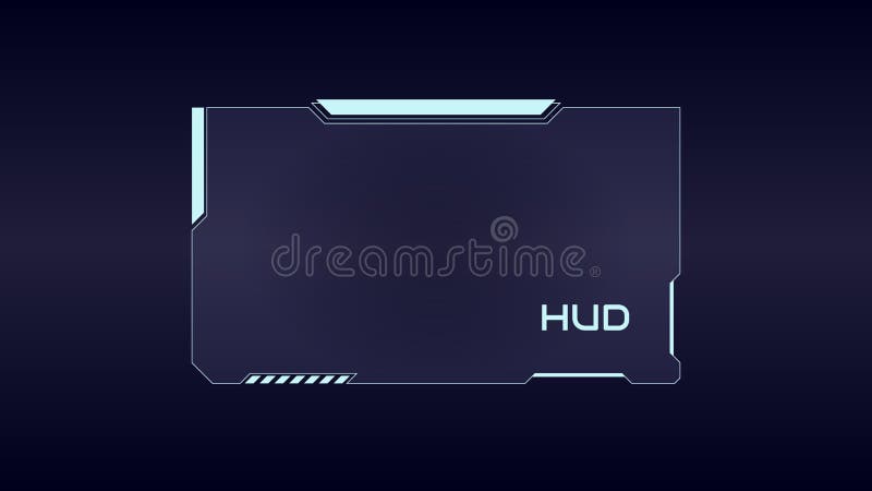 Vector Abstract Futuristic Interface Frame, HUD. Display Panel Template ...