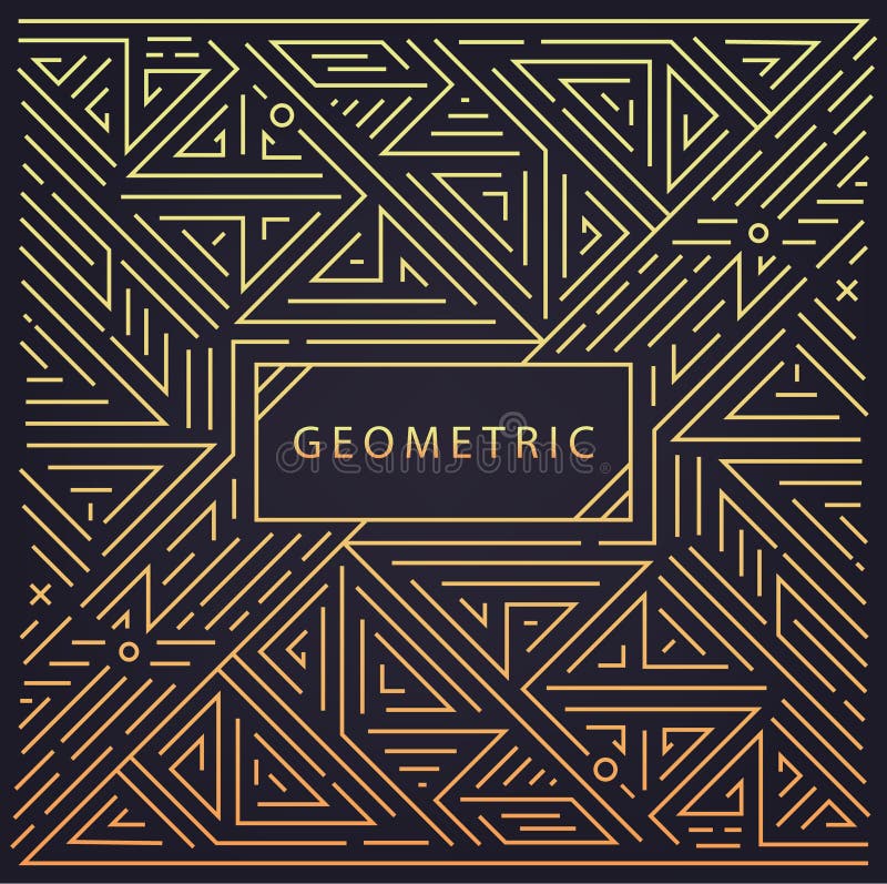 Art Deco Geometric Frame (1920 S Style) Stock Vector - Illustration of ...