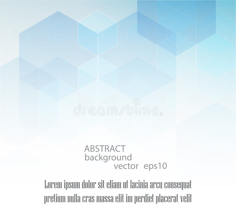 Vector Abstract Geometric Background. Template Brochure Design. Blue ...