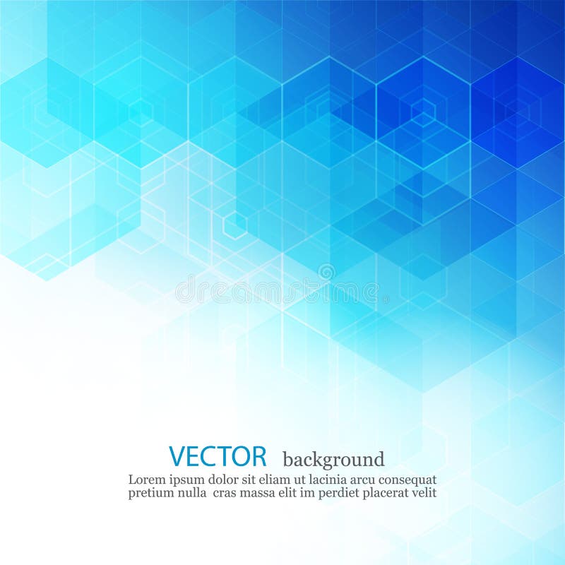 Vector Abstract Geometric Background. Template Brochure Design. Blue ...